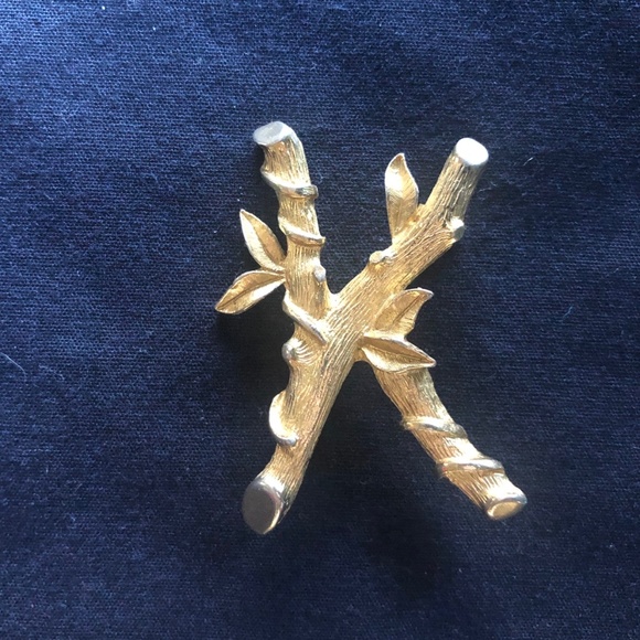 Sarah Coventry | Jewelry | Sarah Coventry Vintage Initial K Pin Bamboo ...